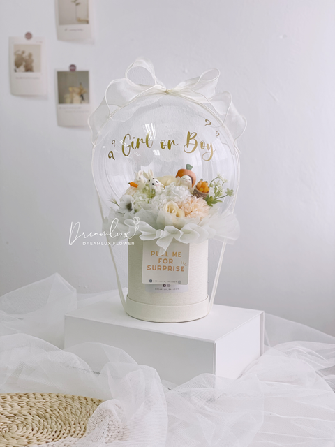 Honey Bunny Boo Pulling Flower Balloon Pot *Gender Reveal – Dreamlux Gift