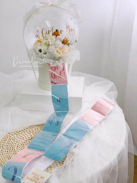 Honey Bunny Boo Pulling Flower Balloon Pot *Gender Reveal – Dreamlux Gift