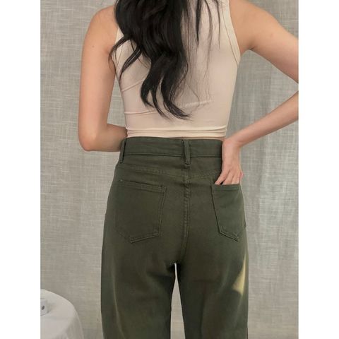 Kye Army Green Denim (Preorder) – Eun Studio