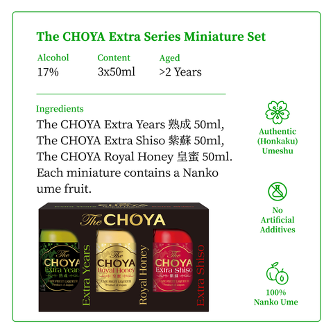 The CHOYA Extra Series Miniature Set – CHOYA Malaysia