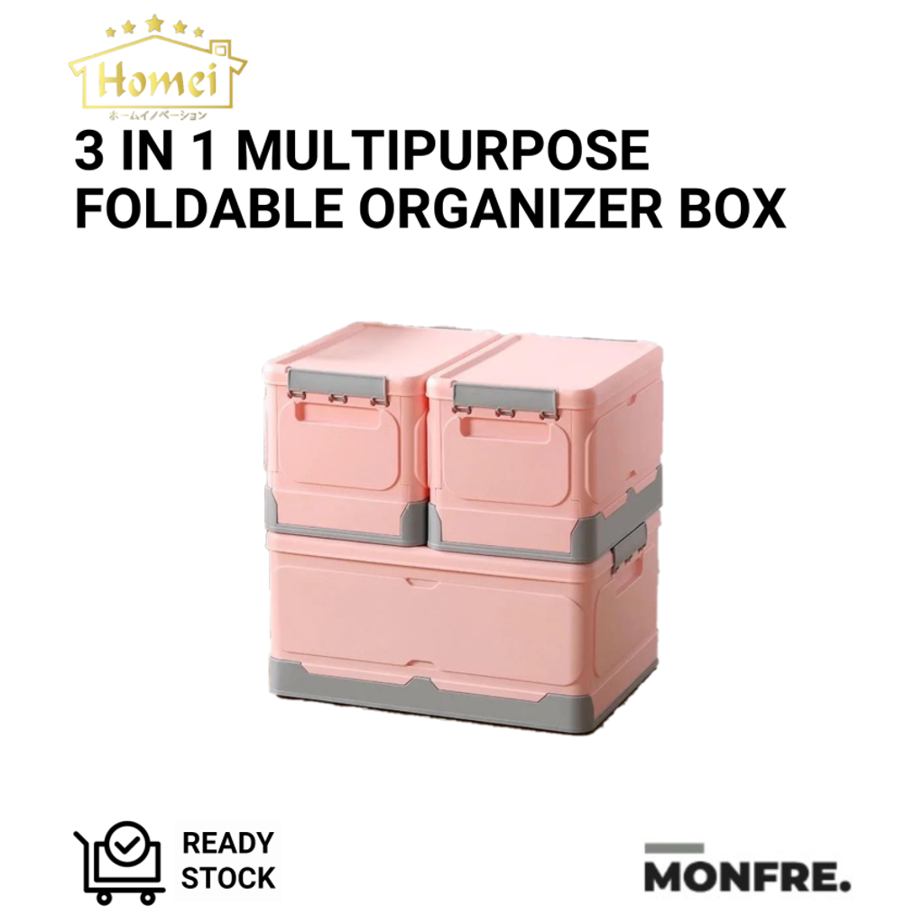 HOMEI 3-In-1 Multipurpose Foldable Organizer Box – Monfremalaysia