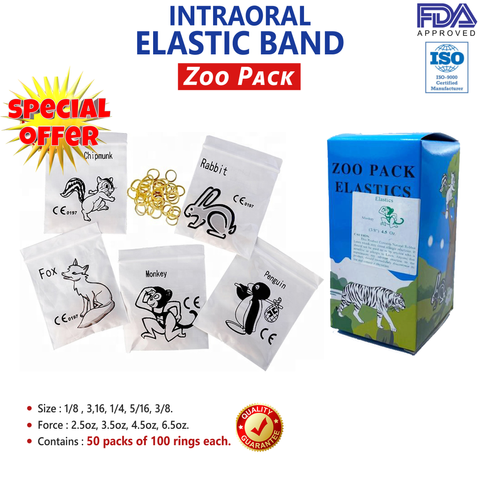 Ready Stock 3B ORTHO - Intraoral Elastics - ZOO PACK A070 🔵 – MSLI ...