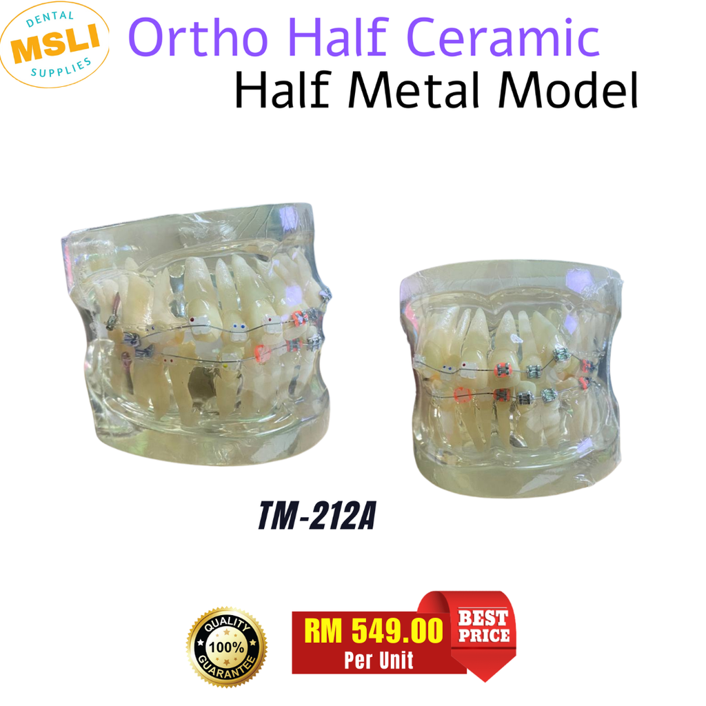 ORTHO HALF CERAMIC & HALF METAL MODEL 🟢 – MSLI Dental Supplies ORTHO HALF CERAMIC & HALF METAL MODEL 🟢 – MSLI Dental Supplies