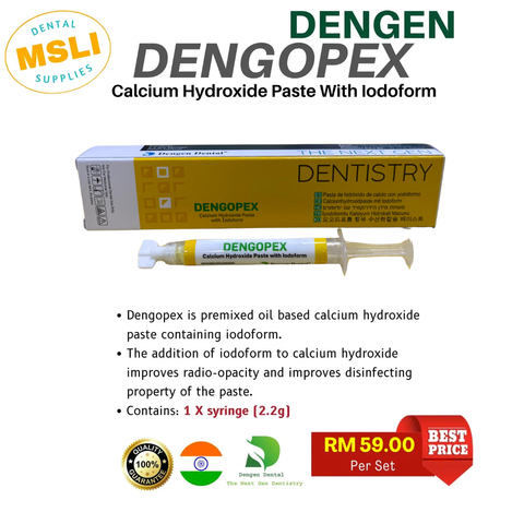 Ready Stock DENGEN DENGOPEX - CALCIUM HYDROXIDE PASTE WITH IODOFORM ...