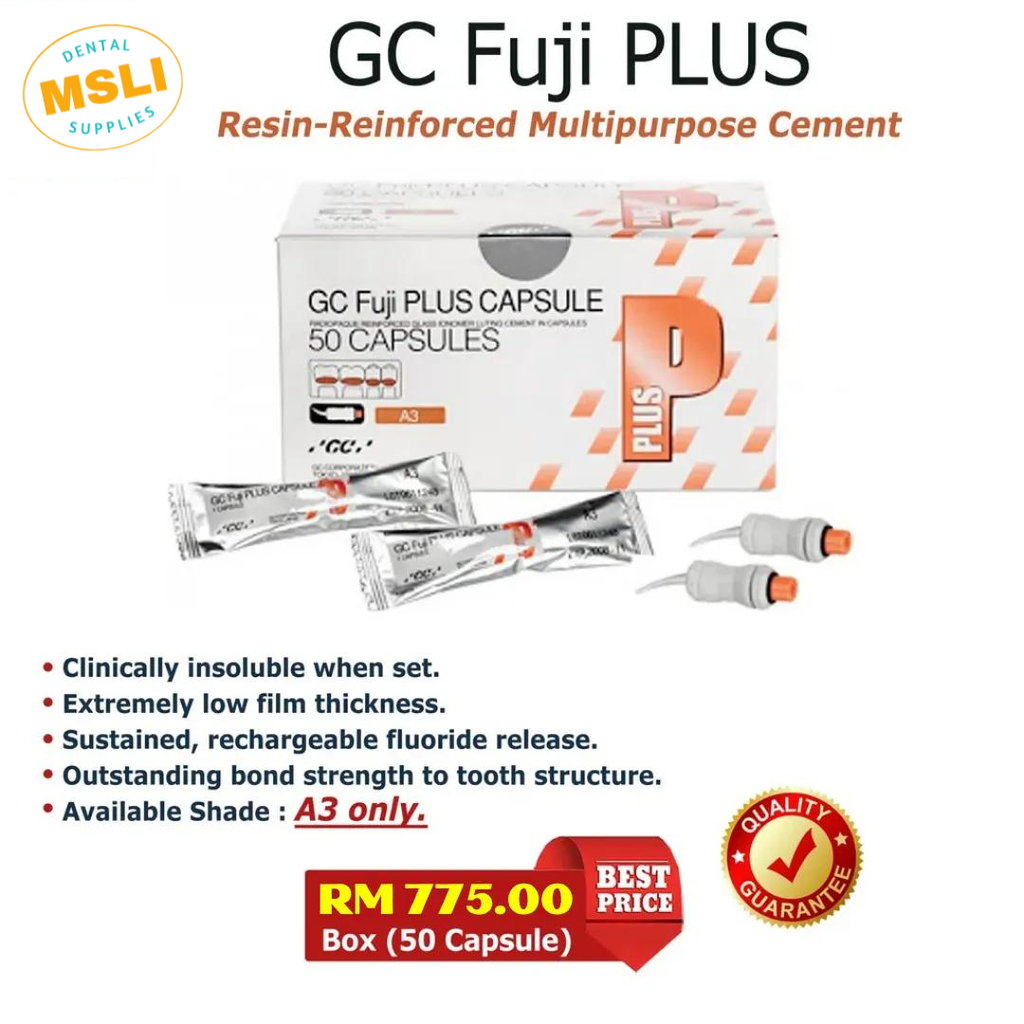 GC FUJI PLUS (CAPSULE) - Resin Reinforced Multipurpose Cement – MSLI ...