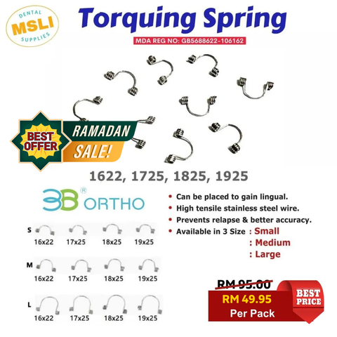 🕌 🌙 3B - Torquing Spring (10pcs /pack) A008# – MSLI Dental Supplies