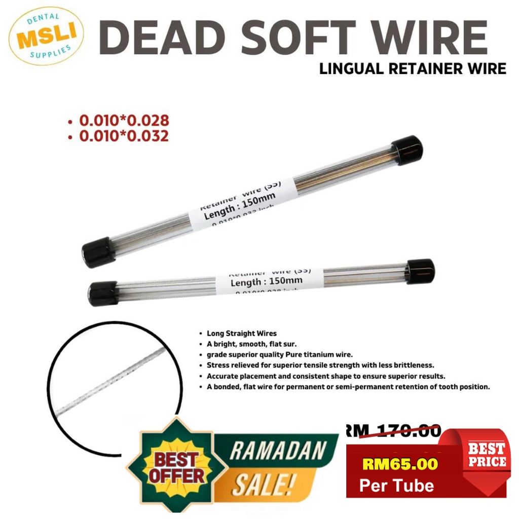🕌 🌙 DEAD SOFT WIRE - Lingual Retainer Wire (Similar to RELIANCE Bond•A ...
