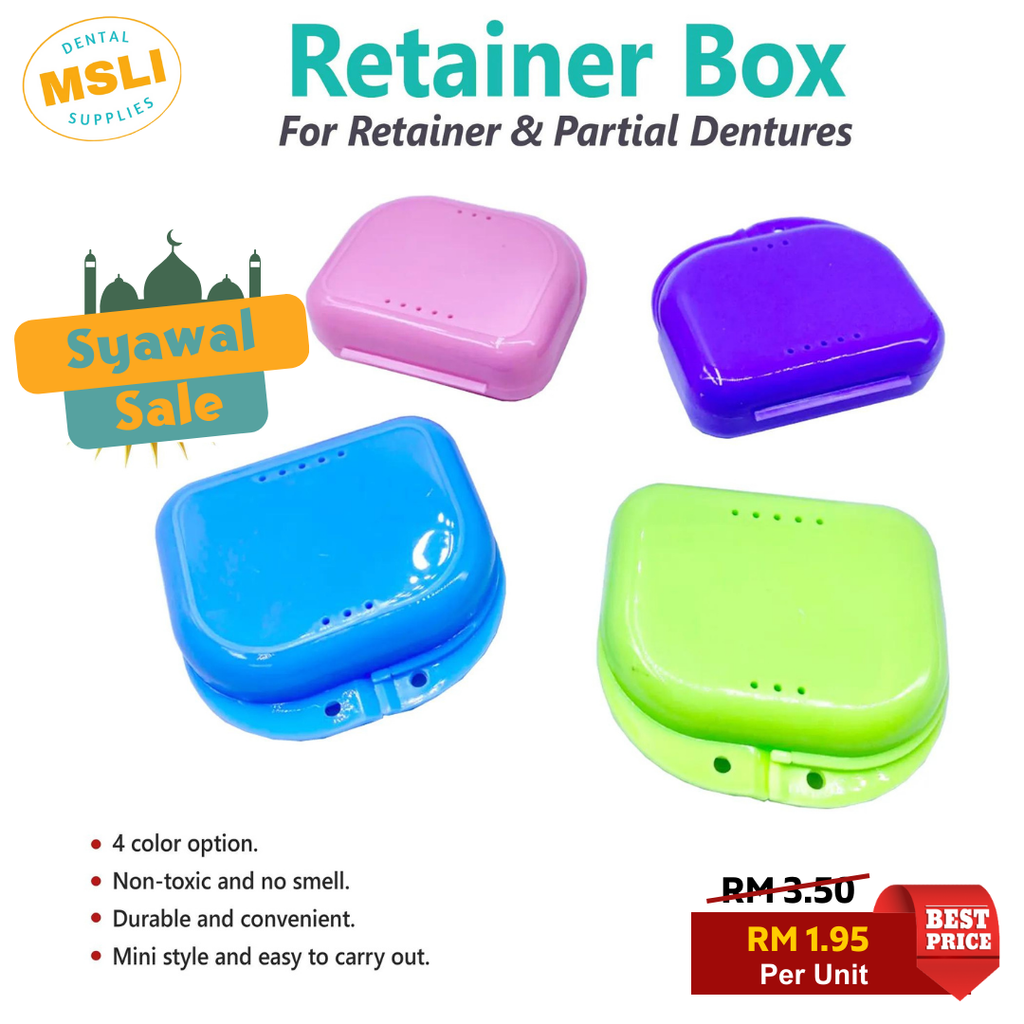 🕌 🌙 RETAINER BOX (With Air Vent Hole) - For Retainer & Partial Dentures ...