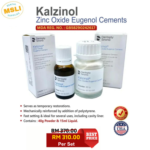 Ready Stock DENTSPLY - KALZINOL (Zinc Oxide Eugenol Cement) – MSLI ...