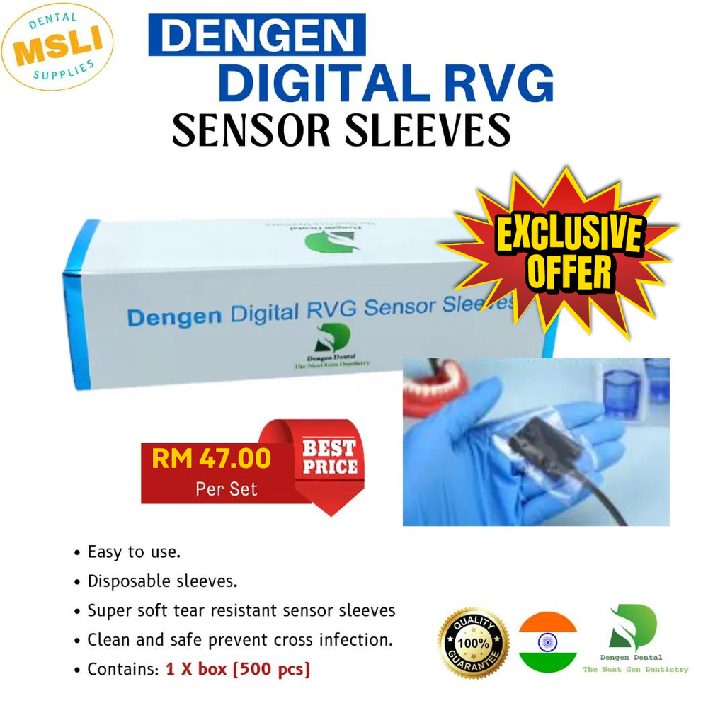 Ready Stock DENGEN DIGITAL RVG SENSOR SLEEVES 🟢 A090 – MSLI Dental Supplies