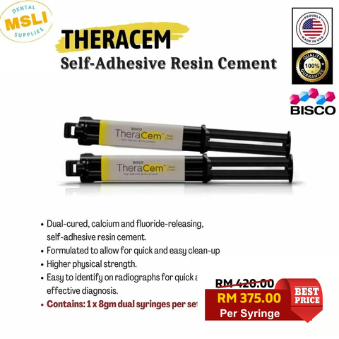 BISCO - THERACEM (Self-Adhesive Resin Cement) – MSLI Dental Supplies