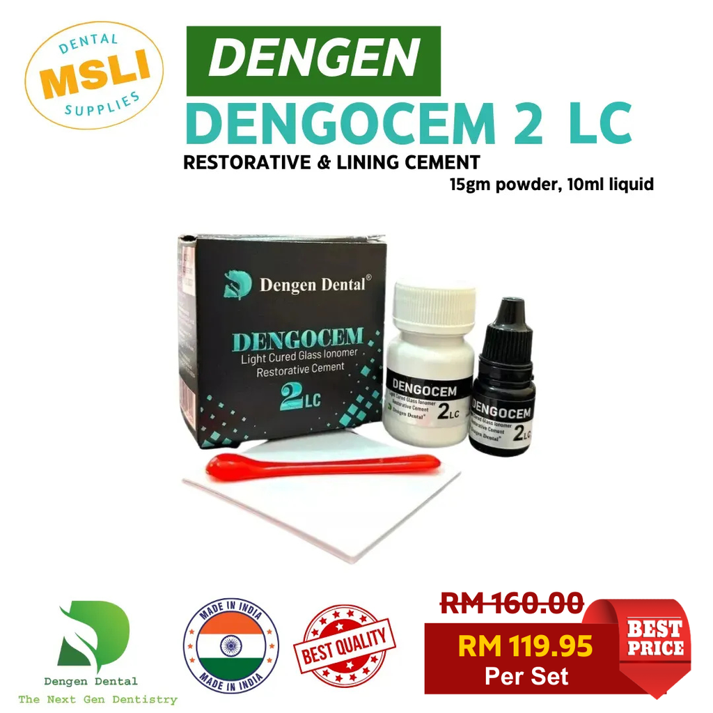 Ready Stock DENGEN DENGOCEM 2 LC - Restorative & Lining Cement (15g ...