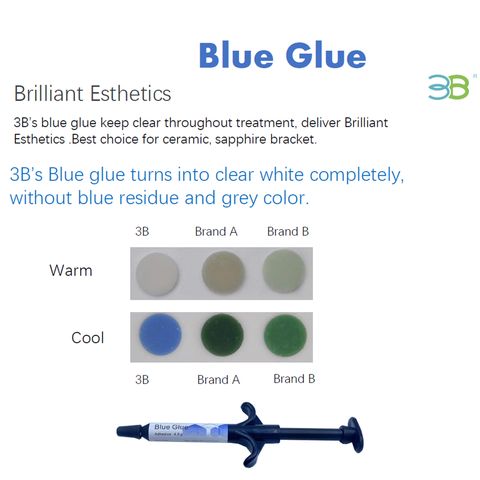 Ready Stock 3B ORTHO™ BLUE GLUE Orthodontic Adhesive (Color Changes ...