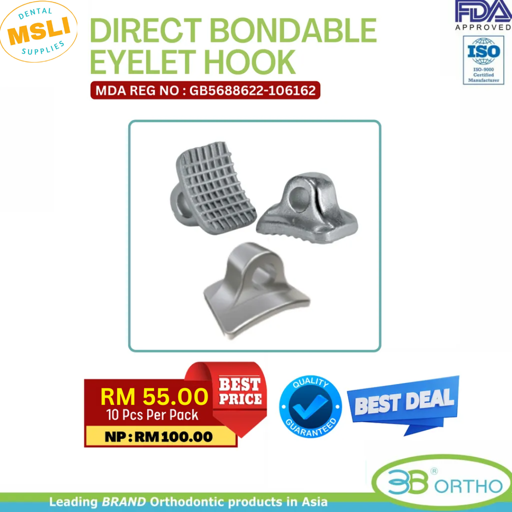 Ready Stock 3B ORTHO - DIRECT BONDABLE EYELET HOOK - 10pcs Per Pack 🟢 ...