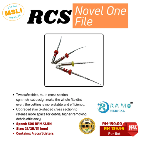 🚚PRE-BOOK (ETA:2-4 wks) RCS NOVEL ONE FILE 🟢 – MSLI Dental Supplies
