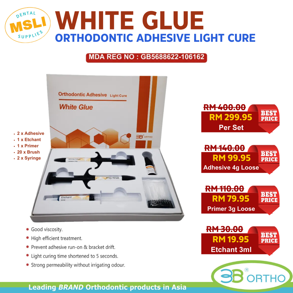 3B ORTHO - WHITE GLUE Orthodontic Adhesive (Orthobonding) 🟢 – MSLI ...