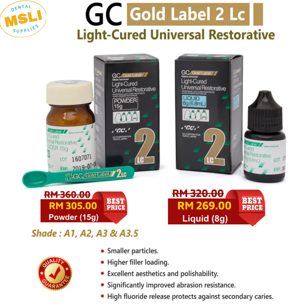 🎉 (EXP DATE: 10/2025) GC GOLD LABEL 2 LC - LIGHT-CURED UNIVERSAL ...