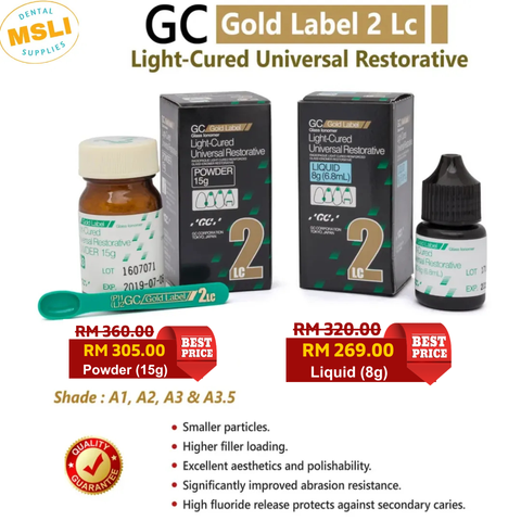 🎉 (EXP DATE: 10/2025) GC GOLD LABEL 2 LC - LIGHT-CURED UNIVERSAL ...