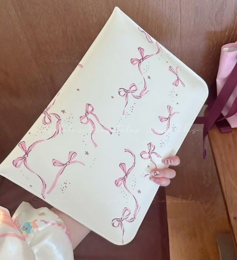 [LIMITED EDITION] Dreamy Coquette Ribbons iPad & MacBook Sleeve Pouch ...