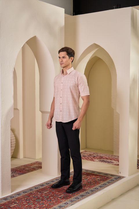 Kemeja Batik Moden - Puspa-Rose Gold – AMAR AMRAN