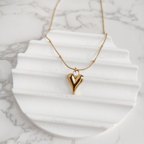 Hadley Love Gold Necklace – Weis Minimalist