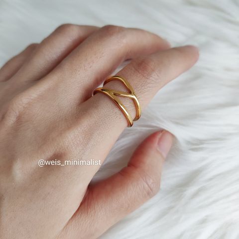 Double Layer Titanium Ring – Weis Minimalist