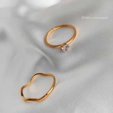 Cala Ring Value Set (2pcs) – Weis Minimalist