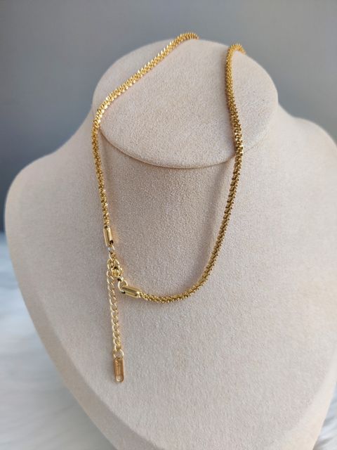 Tifa Minimalist Waterproof Necklace (41cm) (Gold/Steel Color) – Weis ...