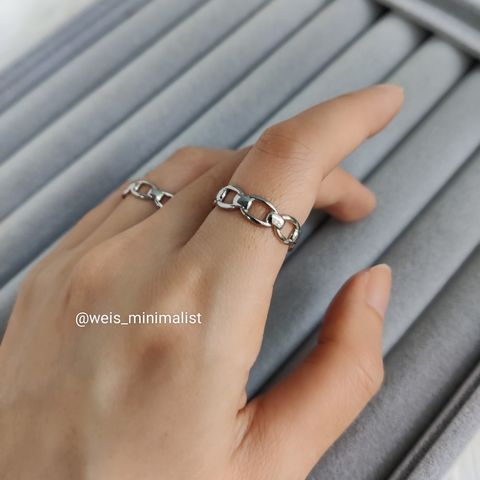Amara Adjustable Steel Ring – Weis Minimalist