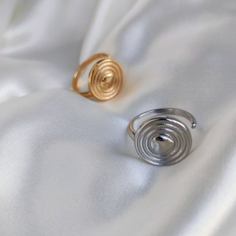 Ellie Adjustable Ring (Gold/Steel) – Weis Minimalist