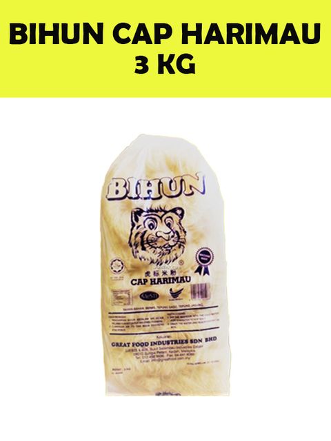 Bihun Cap Harimau Cap Harimau Rice Vermicelli 3 Kg Wunilink Grocer