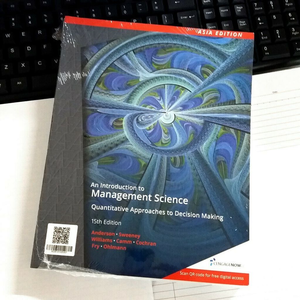 An Introduction To Management Science Quantitative Approach 15th Edition 9789814834186 Booklinks