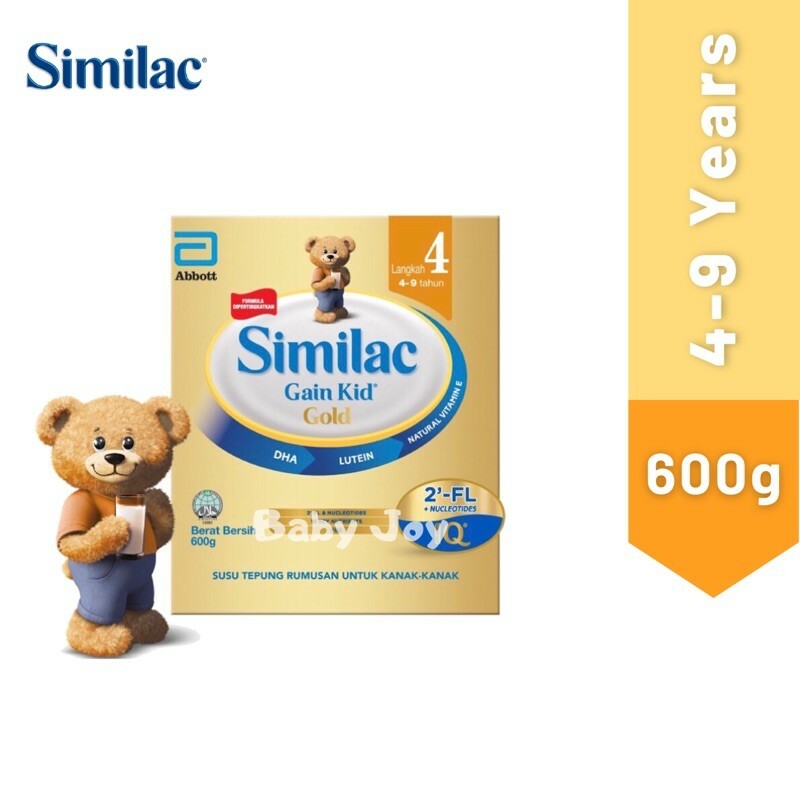 Similac Step 4 Gain Kid Gold 2'-FL (600g/1.2kg/1.8kg) – Baby Joy baby ...
