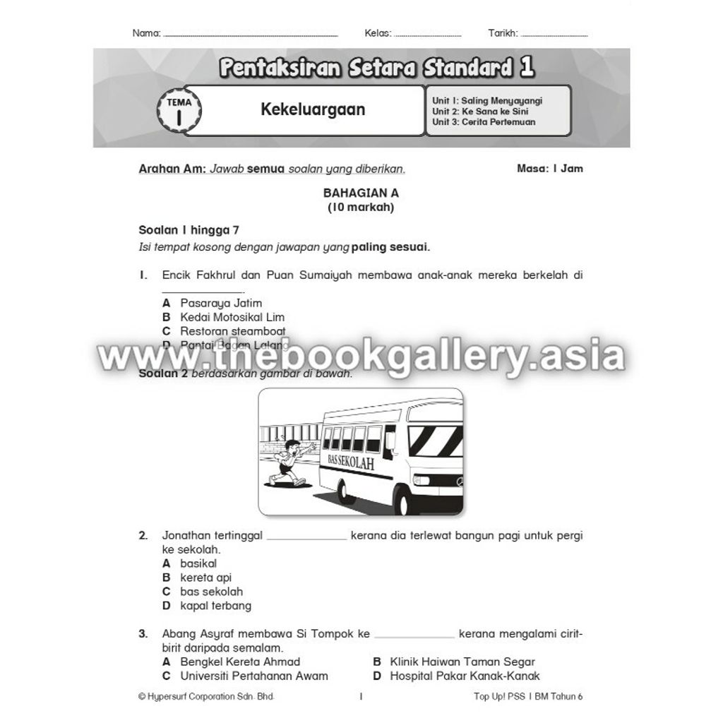 Top Up Pentaksiran Setara Standard Bahasa Melayu Tahun 6 Sk [hypersurf