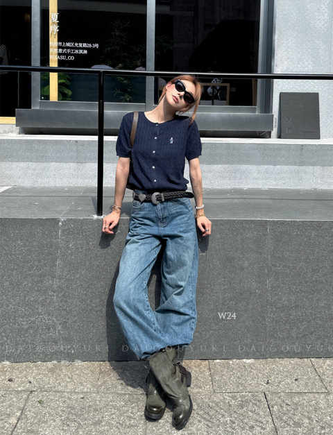 WHOAU 小熊针织短袖【预购】W24 – Daigou Yuki