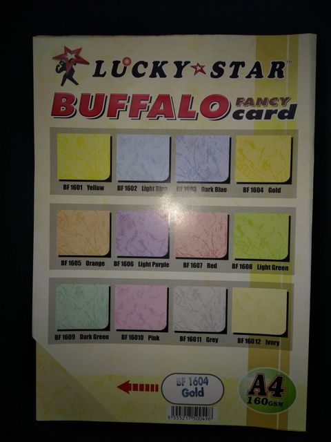 Lucky Star-A4 160 Gsm Buffalo Card (100's) – N.P. Copy Service