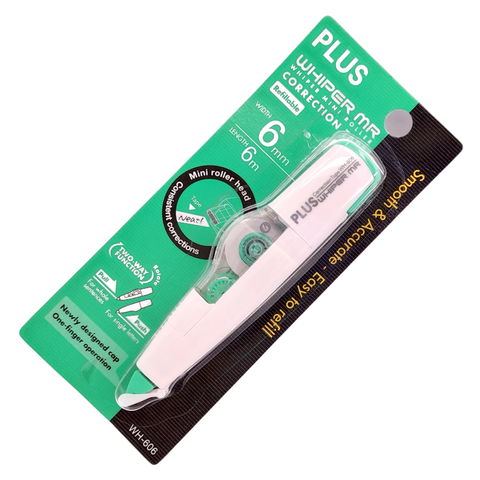 PLUS Correction Tape Whiper mini roller (6mmx6m) WH606 – N.P. Copy Service