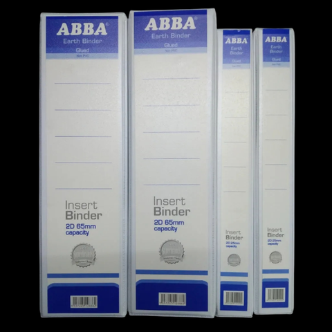ABBA A4 2D Ring File -White – N.P. Copy Service