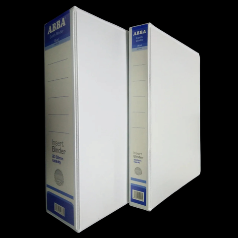 ABBA A4 2D Ring File -White – N.P. Copy Service