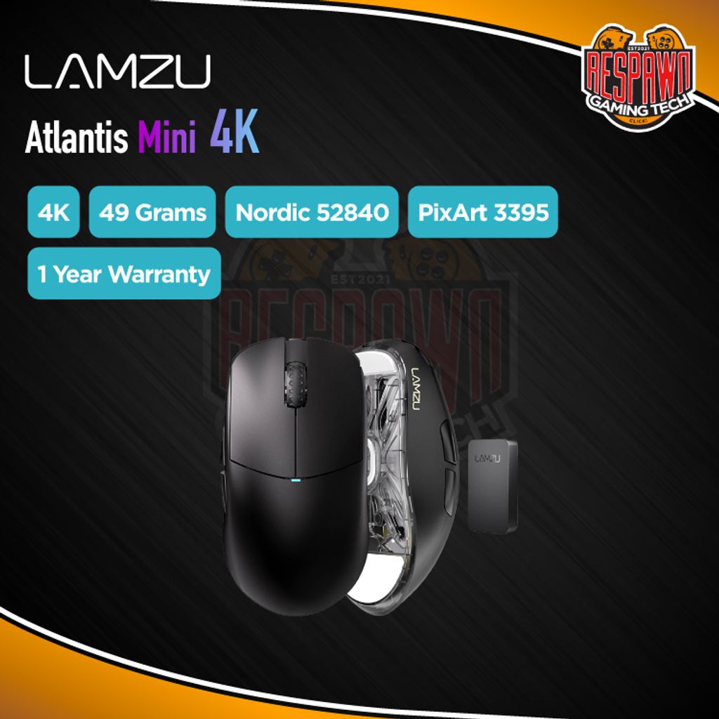 Lamzu Atlantis Mini 4K Wireless Superlight Gaming Mouse – Respawn Gaming Tech