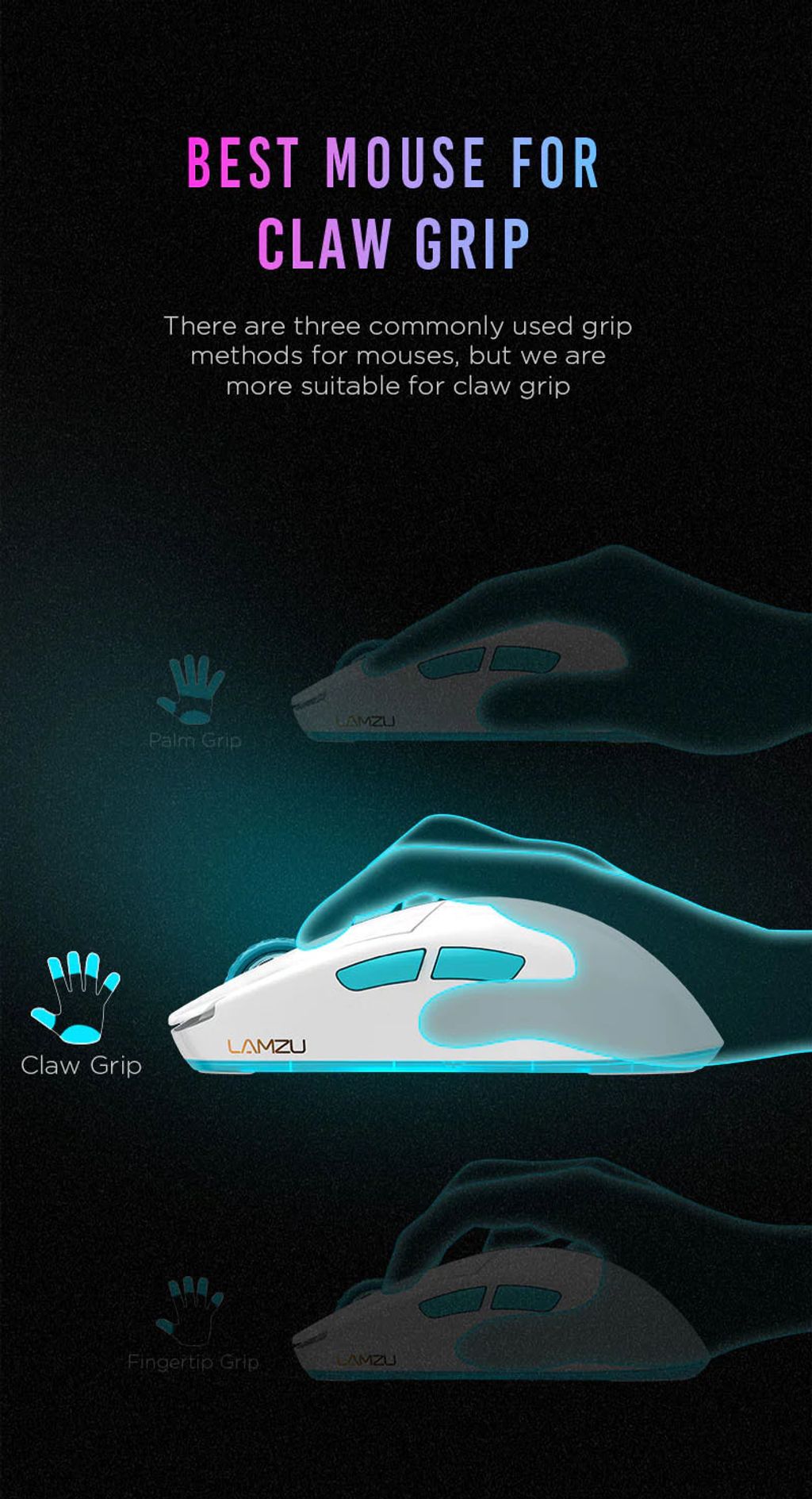 Lamzu Atlantis Mini Pro (4K Compatible) Wireless Superlight Gaming ...