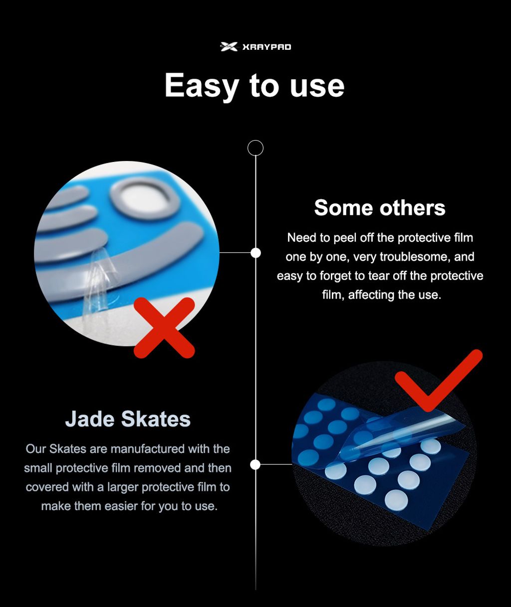 Xraypad Jade Speed Mouse Skates - Universal – Respawn Gaming Tech