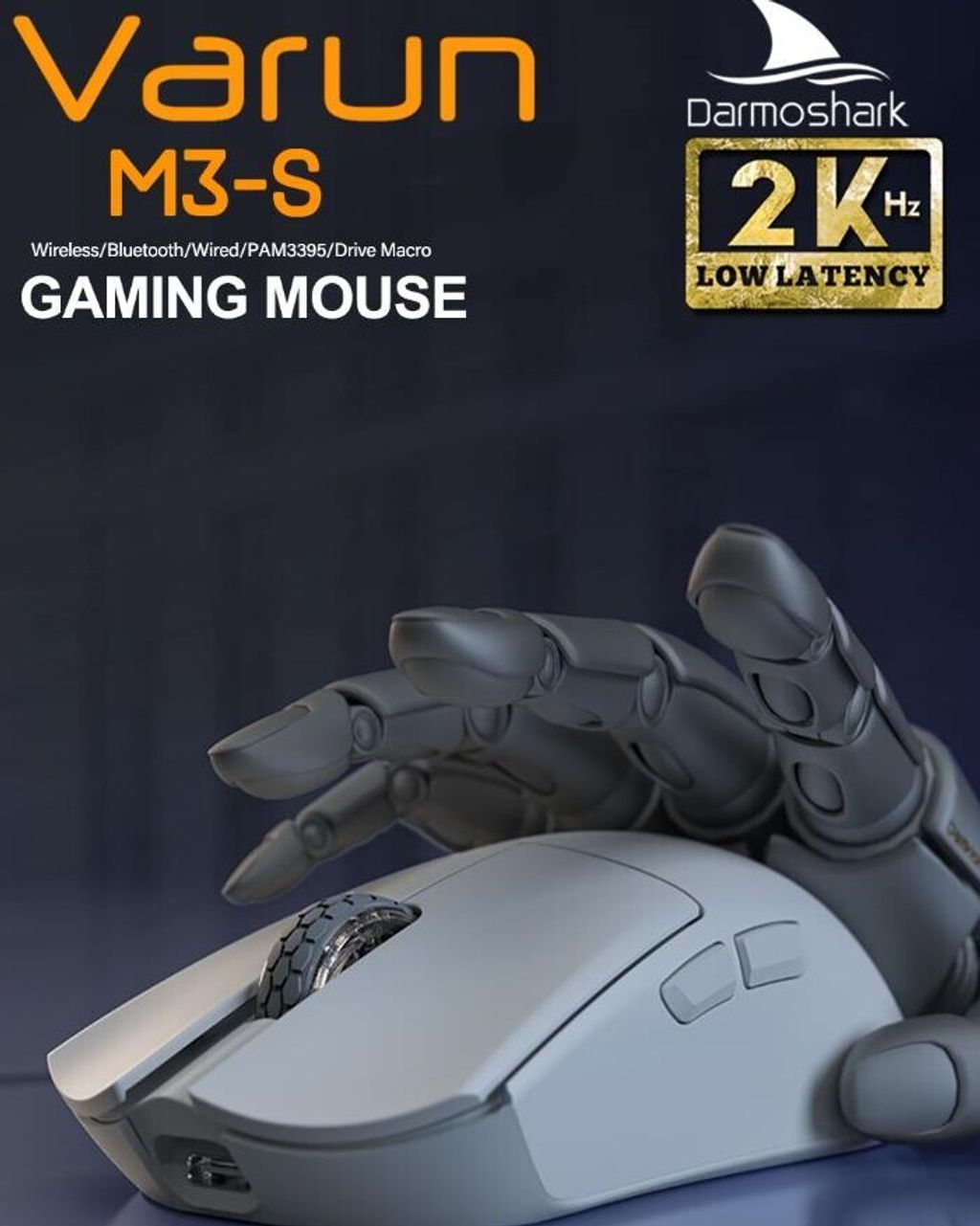 Darmoshark M3S Varun Wireless Gaming Mouse – Respawn Gaming Tech