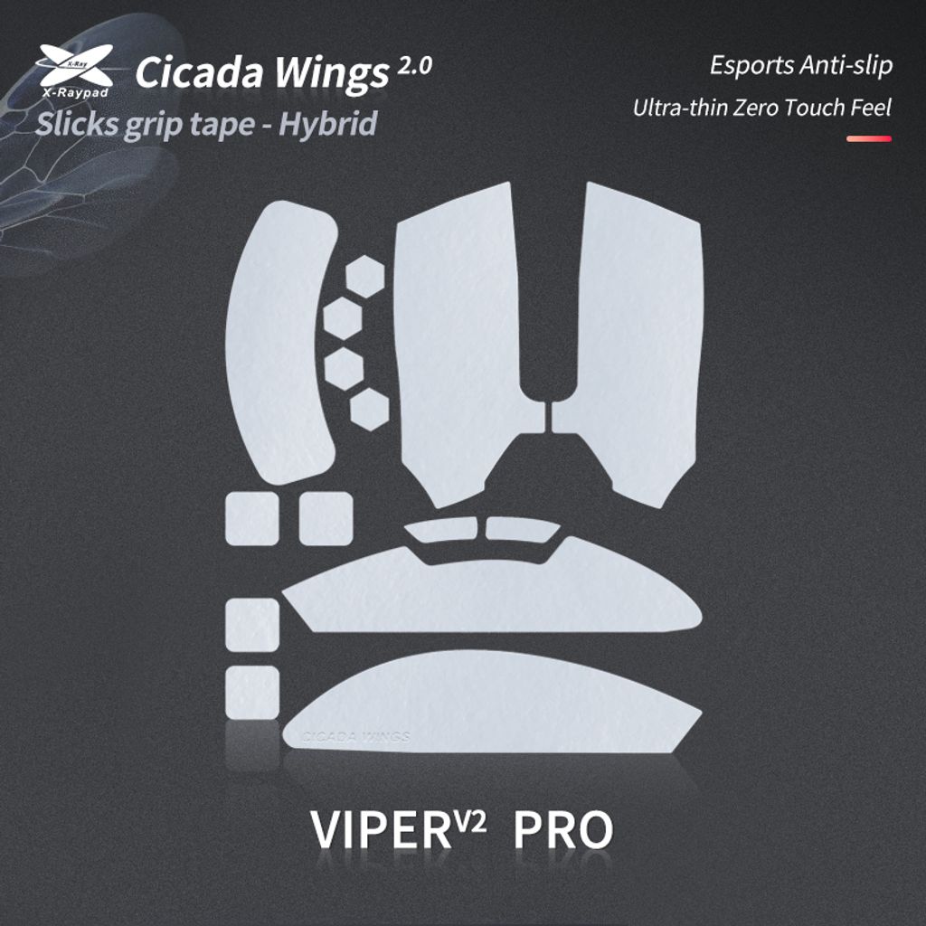 Xraypad Cicada Wings V2 Slicks Grip Tape - Razer Viper V2 Pro – Respawn ...