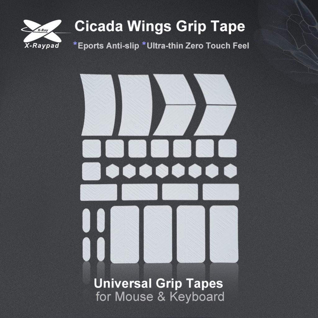 Xraypad Cicada Wings Ultra Thin Grip Tape - Universal – Respawn Gaming Tech