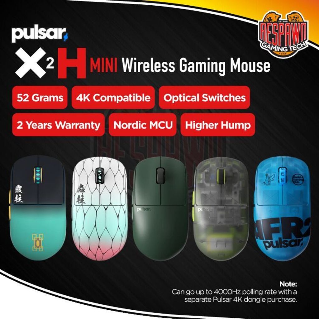 Pulsar X2H Mini Wireless Gaming Mouse – Respawn Gaming Tech