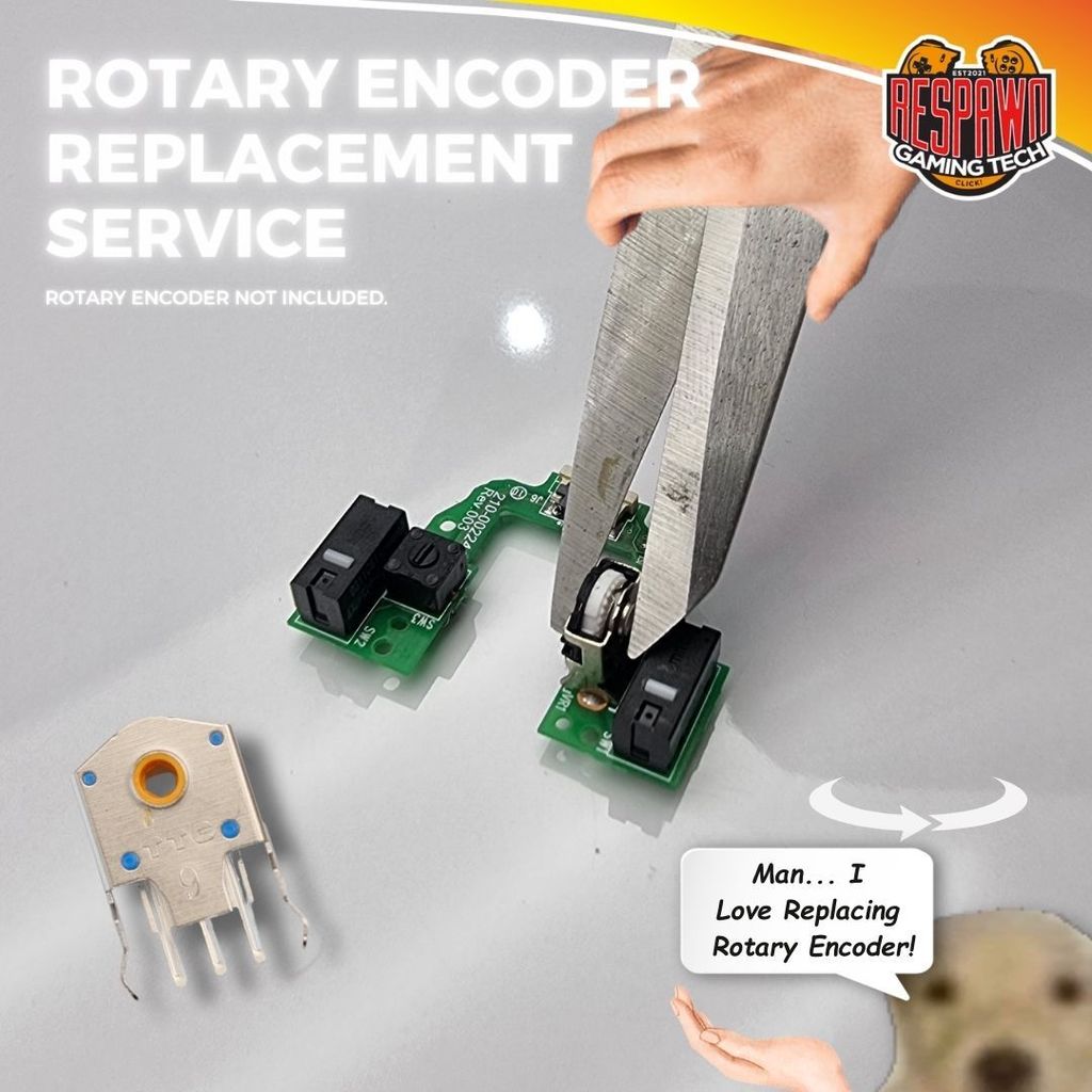 Mouse Rotary Encoder Replacement Service – Respawn Gaming Tech