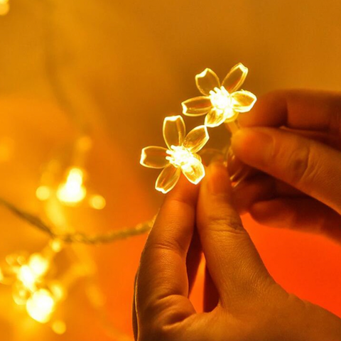 LED Lighting Chain 20 Lights LED String (2 Meters) Battery Powered ...