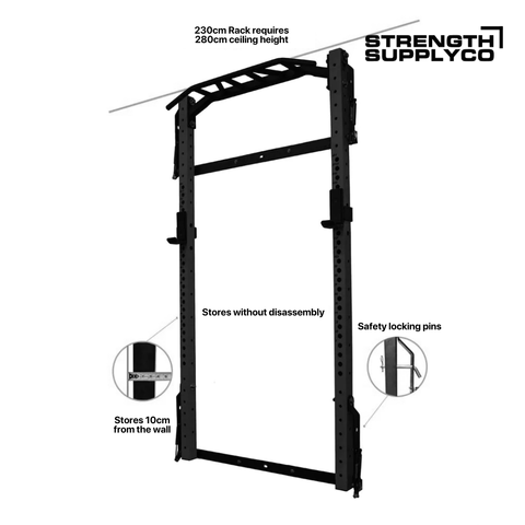Magnus Fold Up Wall Rack – Strength Supply Co