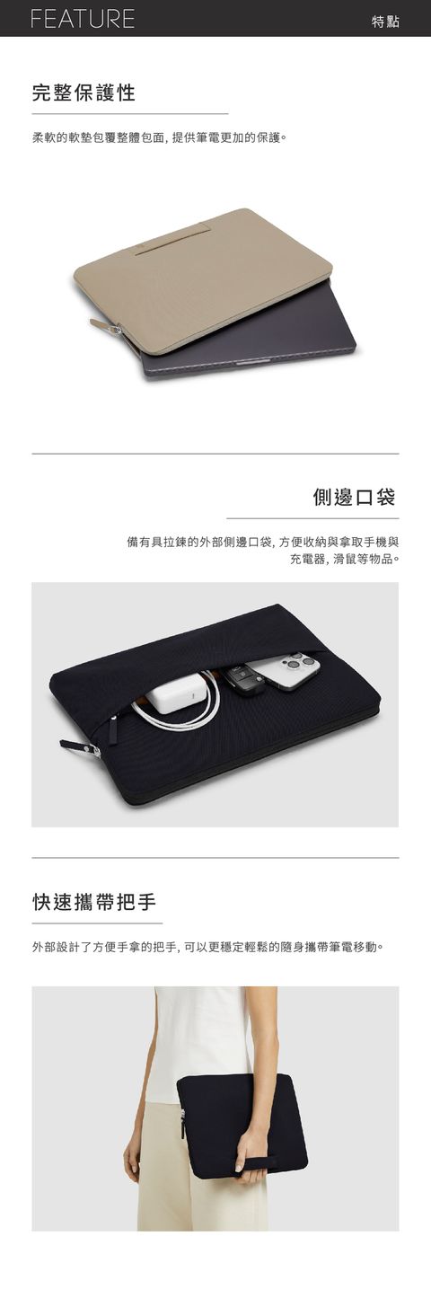 【LOJEL】 SEMO 防潑水電腦內膽包 14/16吋 - 黑色 – 【Chu Mai】趣買購物官方網站